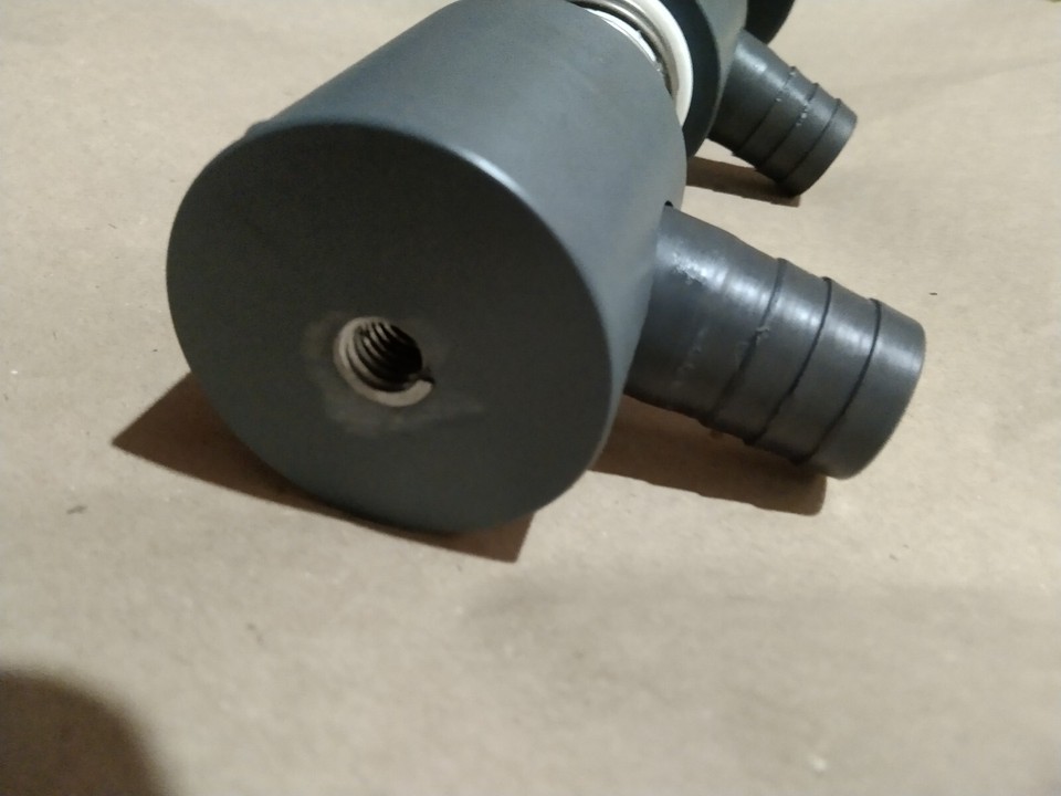 overflow fill nozzles Filler PVC corrosive chemicals PVC-U bleach Viton ...