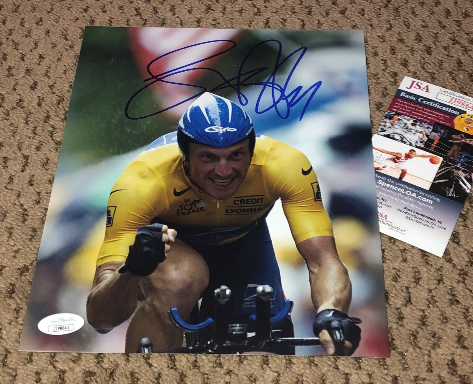 Lance Armstrong Autographed Memorabilia | Signed Photo, Jersey ...