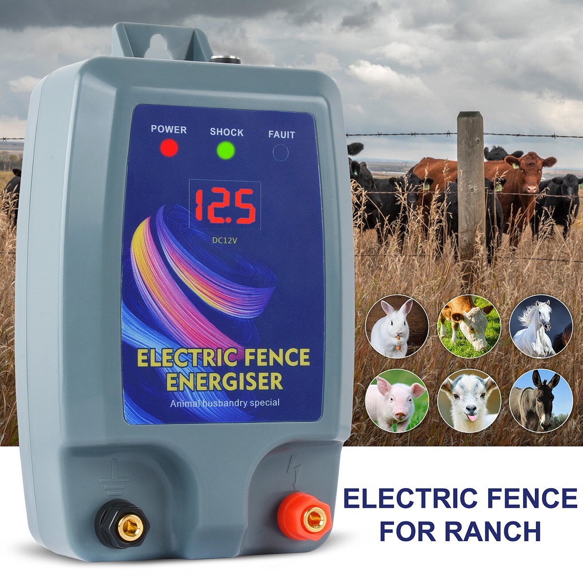 Electric Fence Kits For Horses VEVOR Electric Fence Wire, 1000 Ft. 305
