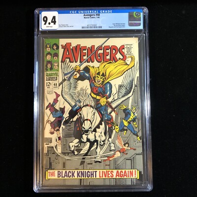 Avengers #48 1st App. New Black Knight Marvel Comic 1968 , CGC 9.4 | eBay