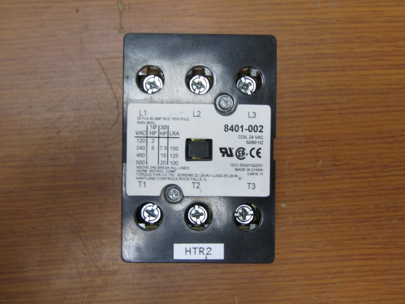 😏 BARD 35 AMP CONTACTOR 600 VAC 24 VAC COIL 3∅ 20 HP 60 Hz 8401-002 | eBay