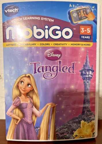 Disney TANGLED Game MobiGo Touch Learning Vtech Software 3 - 5 Yrs old ...