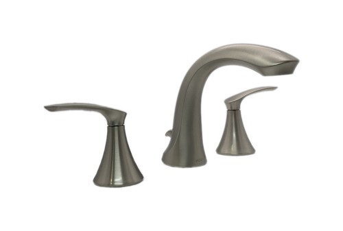 MOEN Darcy 8 in. Widespread 2-Handle High-Arc Bathroom Faucet in ...