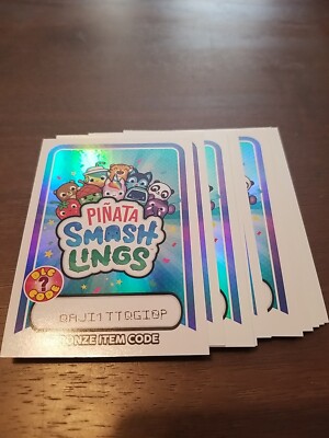 Pinata Smashlings Bronze Item Code Card Lot of 12 | eBay