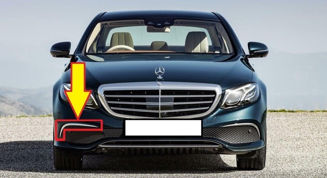 Genuine MERCEDES BENZ E W213 Luxury Front Lower Grill Chrome Right ...