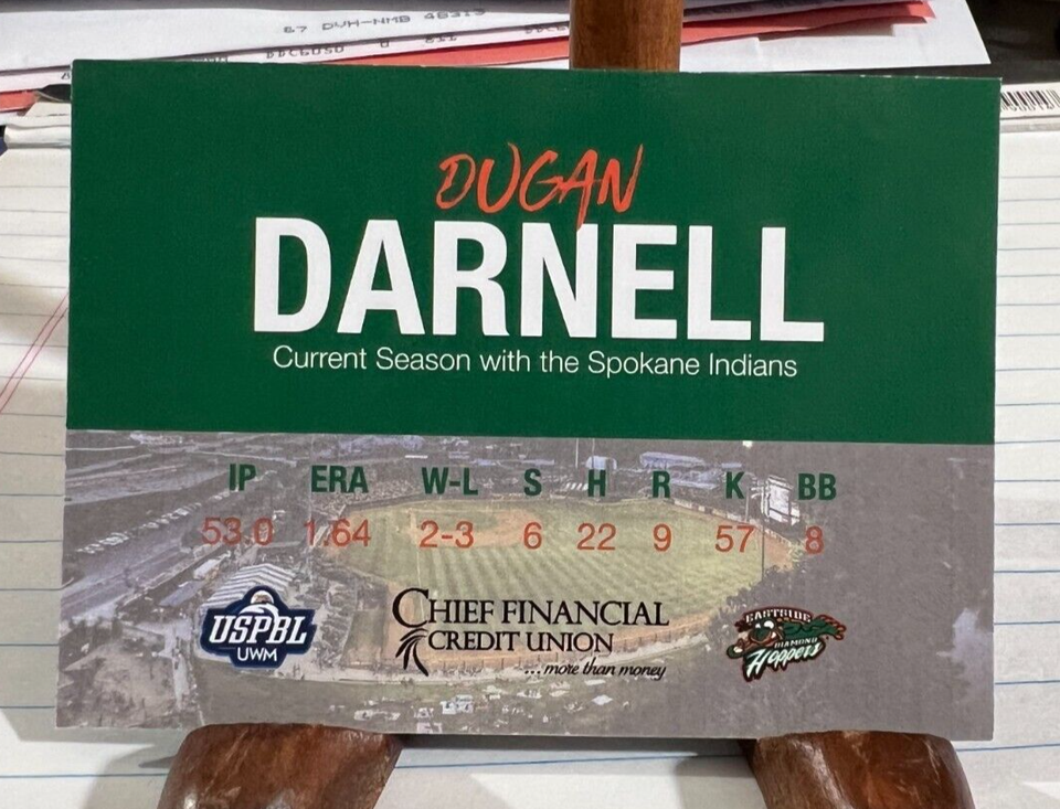 Eastside Diamond Hoppers USPBL Dugan Darnell Baseball Card Albuquerque ...