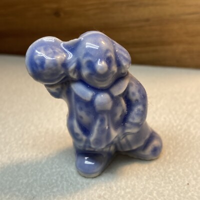 Vintage Wade England Miniature Porcelain Figurine Whimsies Blue Circus ...