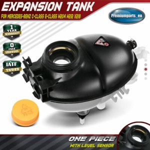 Radiator Coolant Expansion Tank w/ Sensor for Mercedes-Benz C/E-Class ...