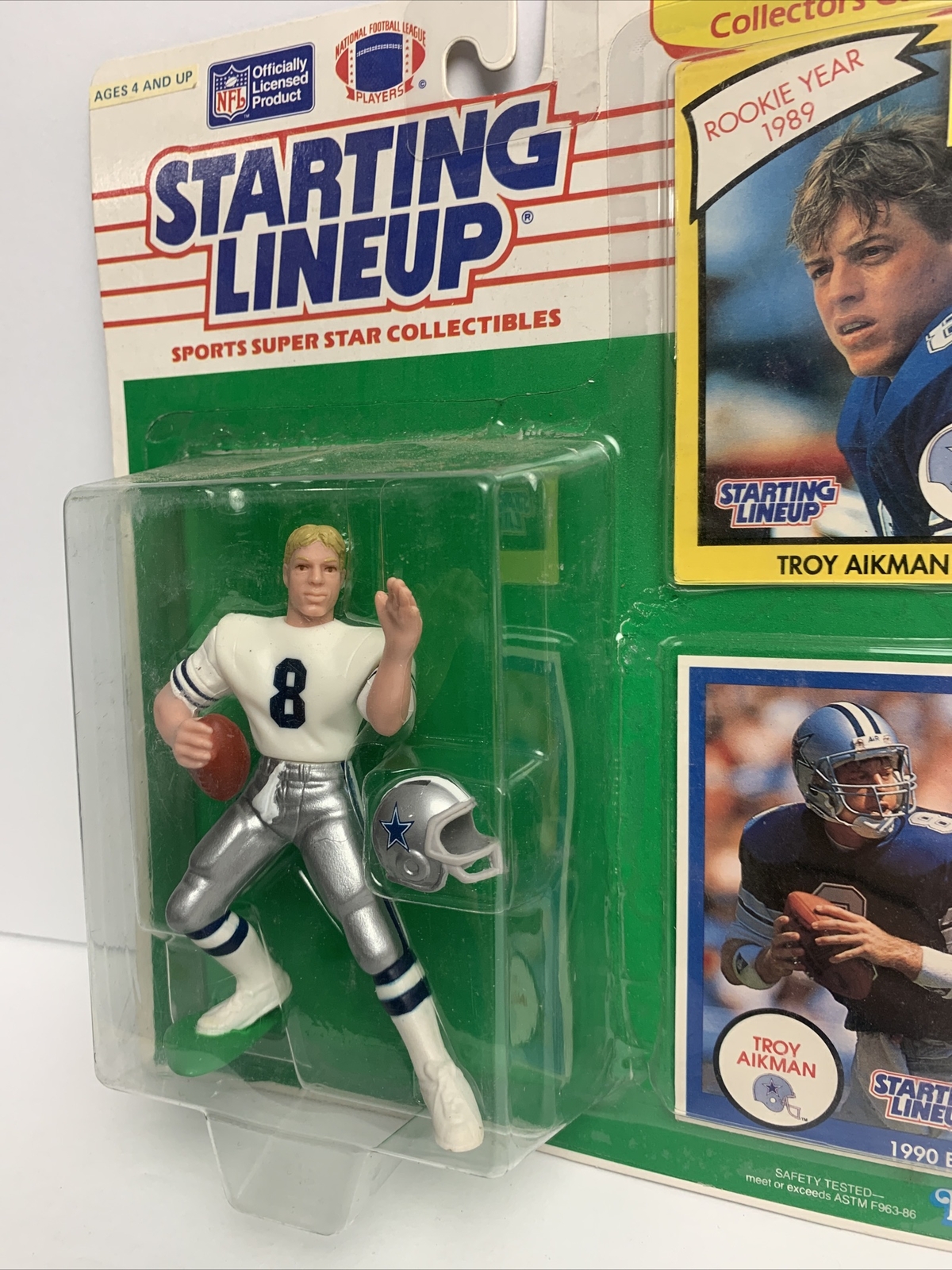 1990 Kenner Starting Lineup Troy Aikman Dallas Cowboys NFL Figure ...