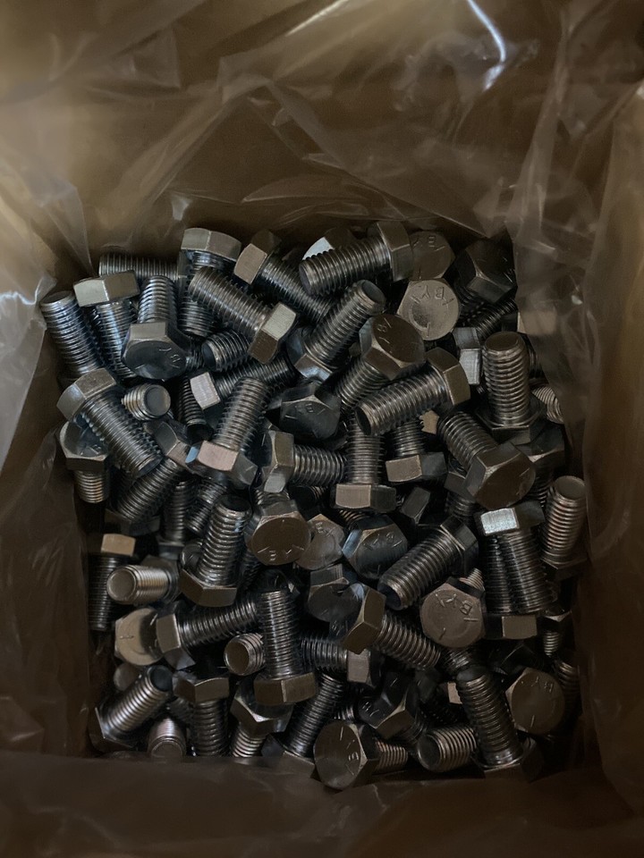 (C) Brighton Best 5/8-11x1-1/4" GR5 Hex ZINC Cap Screws 225ct # 847426 ...