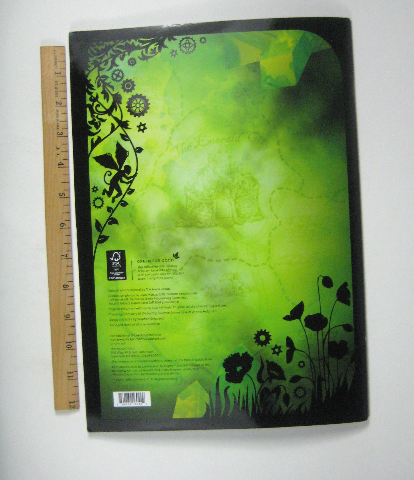 Wicked 2015 Show Program Flyer Theatre Broadway Indina Menzel Kristin ...