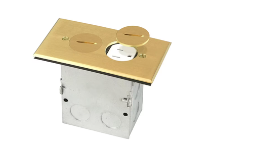 NEWHOUSE ELECTRIC Floor Box Kit with Screw Caps, Electrical Box for ...