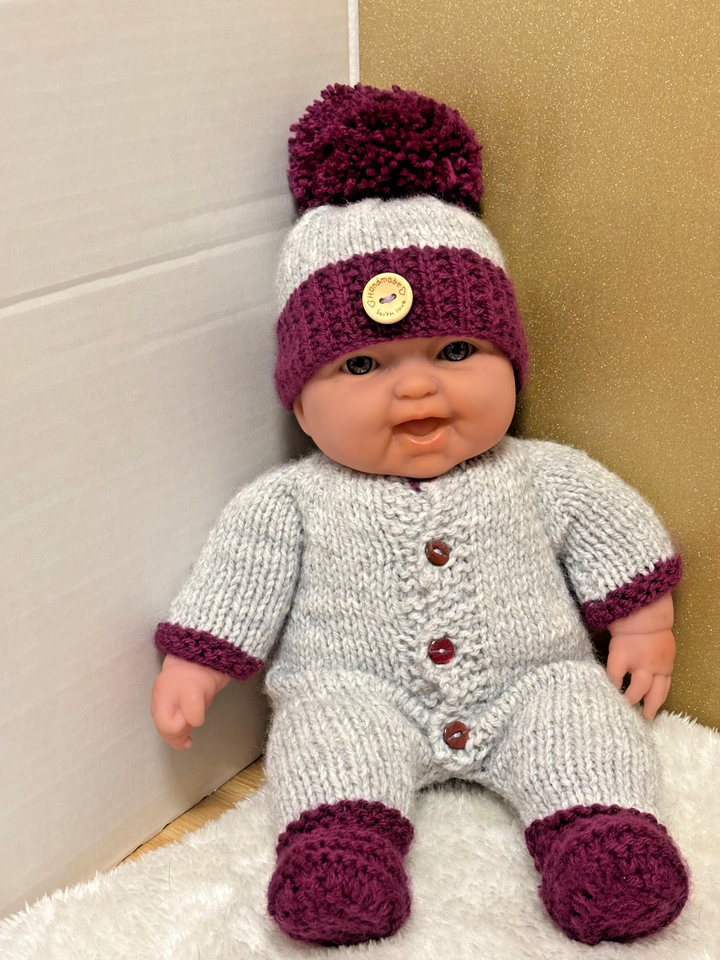 Baby Doll (Preloved) Warm Outfit & Adoption Cert - 14 inch Soft Body ...