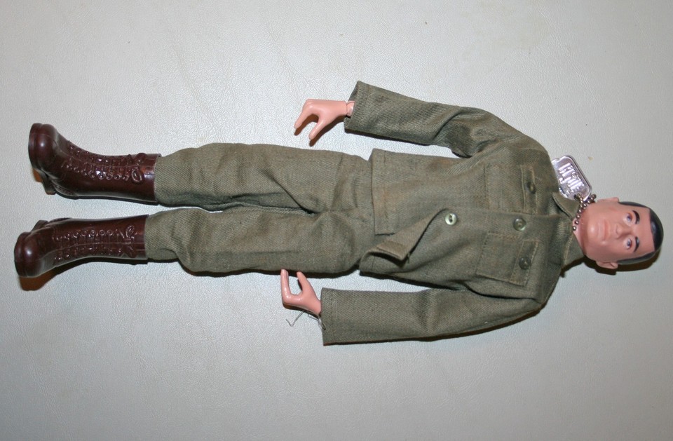 GI JOE 1964 Action Soldier - black painted hair - basics set | eBay