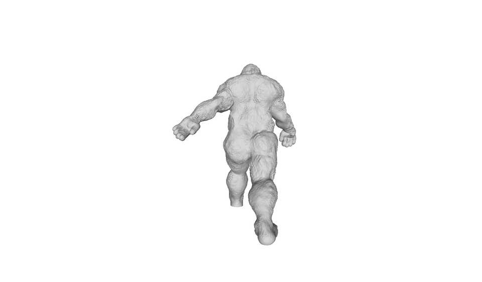 Printle Animal Bigfoot Sasquatch--Walking Cryptid Figure for Dioramas ...