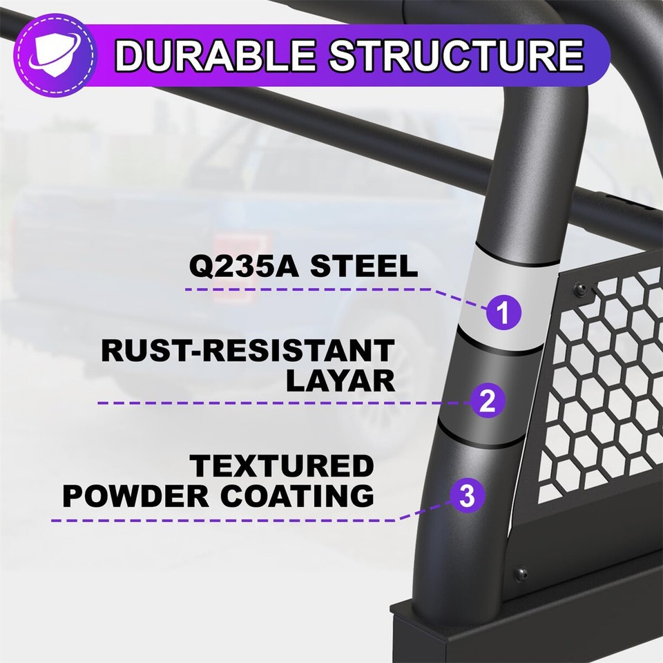 Adjustable Roll Sport Bar Chase Rack Bed Bar For 2001-2026 Nissan ...