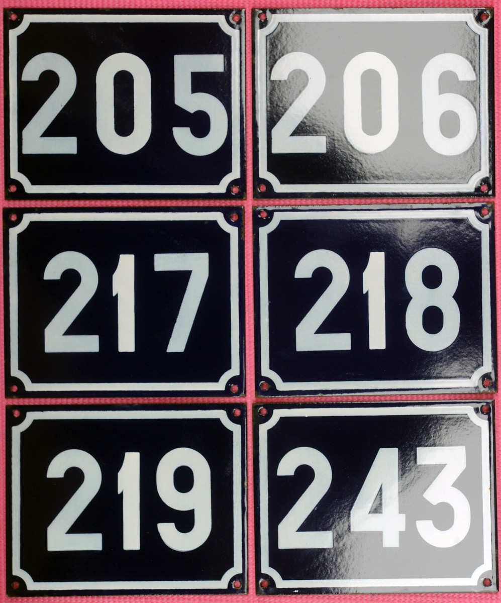 Vintage House Numbers Destyer Vintage House Number Plaque, Address