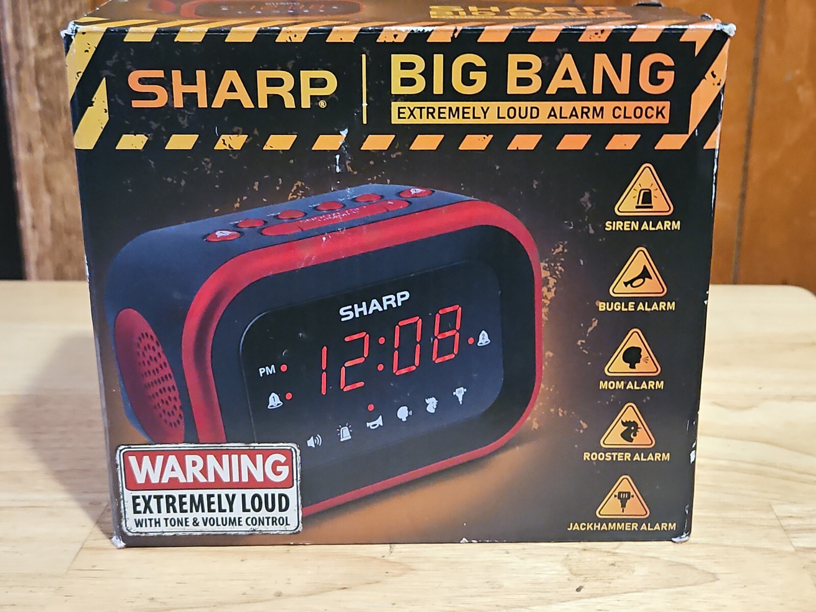 SHARP Big Bang Extremely Loud Alarm Clock For Heavy Sleepers SPC657AJ ...
