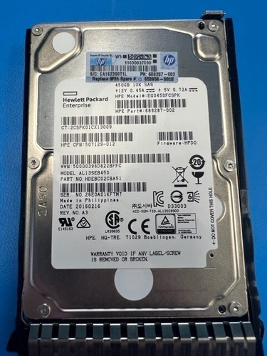 652572-B21 - HP 450GB 6G SAS 10K 2.5IN SC ENT HDD | eBay