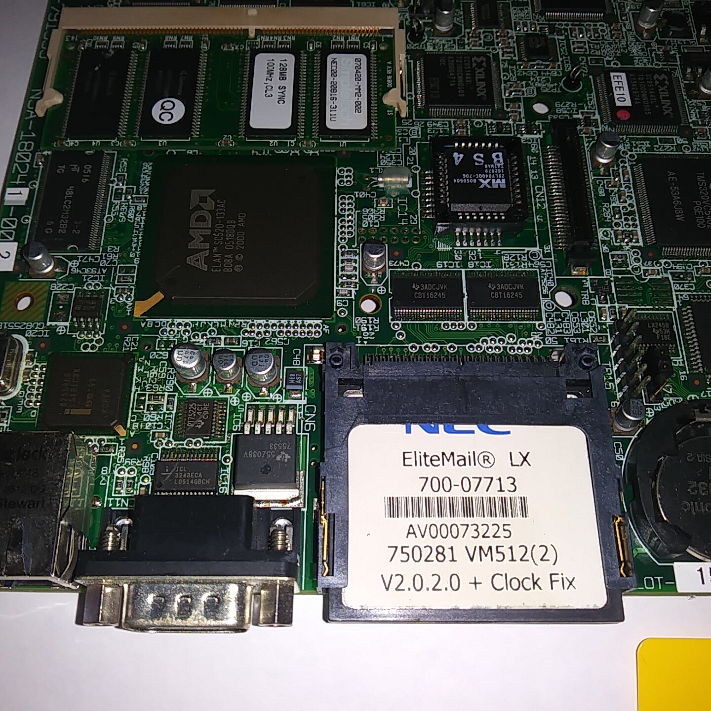 NEC IPK EliteMail VMP X U40/750281 VM 256 2 Port V2.0.2.0 / 128MB MEM ...