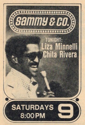 1972 TV AD ~ SAMMY & CO. SAMMY DAVIS JR with GUESTS LIZA MINNELLI ...