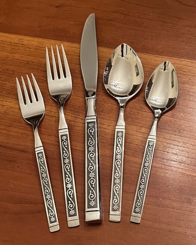 Oneida MIDNIGHT SSS Stainless Flatware Black Accent - Choice | eBay