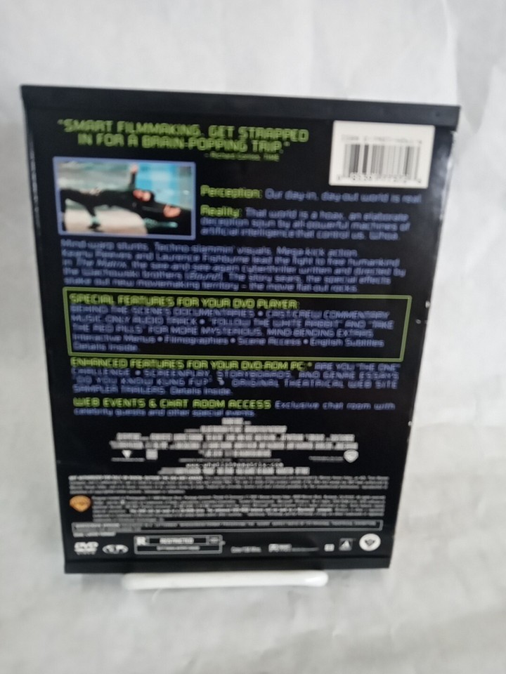 The Matrix (DVD, 1999) – Original Snap Case – Disc Keanu Reeves ...