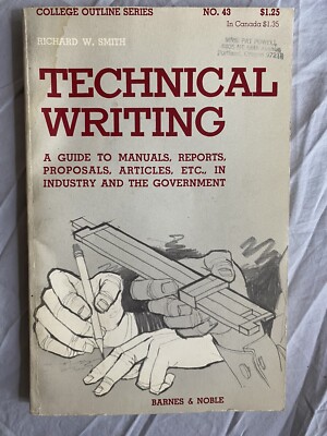 Technical Writing By Richard W. Smith 1963 Textbook | eBay