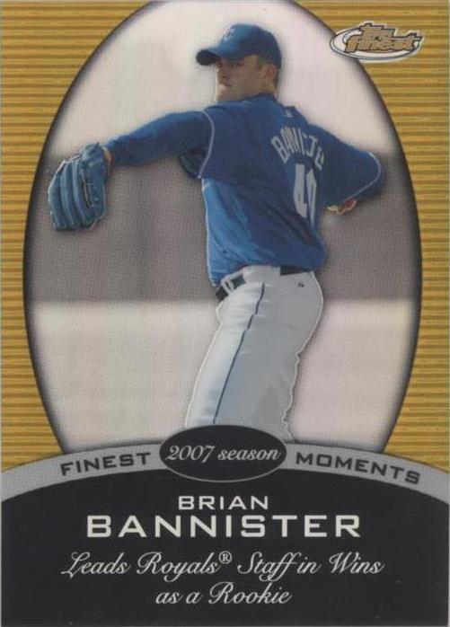 2008 Topps Finest - Finest Moments Brian Bannister #FM-BPB Gold ...