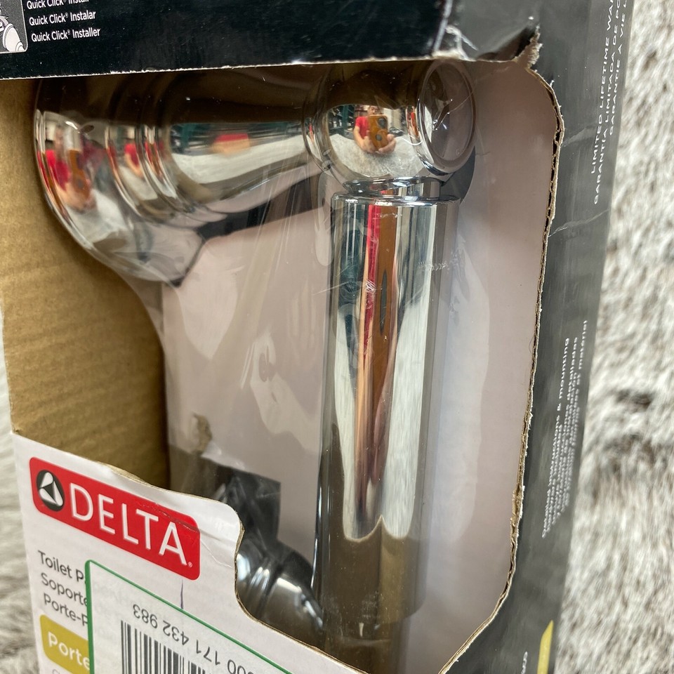 Delta Porter Toilet Paper Holder In Polished Chrome Model 78450-PC | eBay
