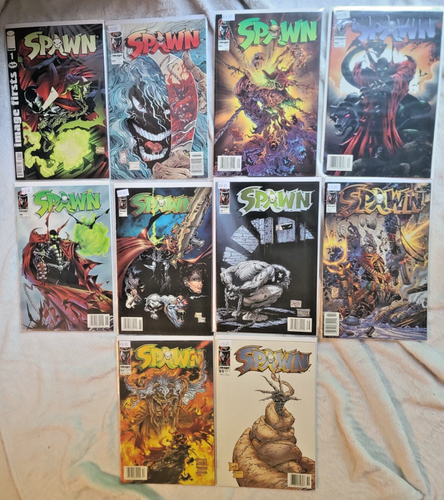 SPAWN #37 41 44 46 51 53 55 56 61 NEWSSTANDS - 10 ISSUE LOT LOW PRINT MCFARLANE | eBay