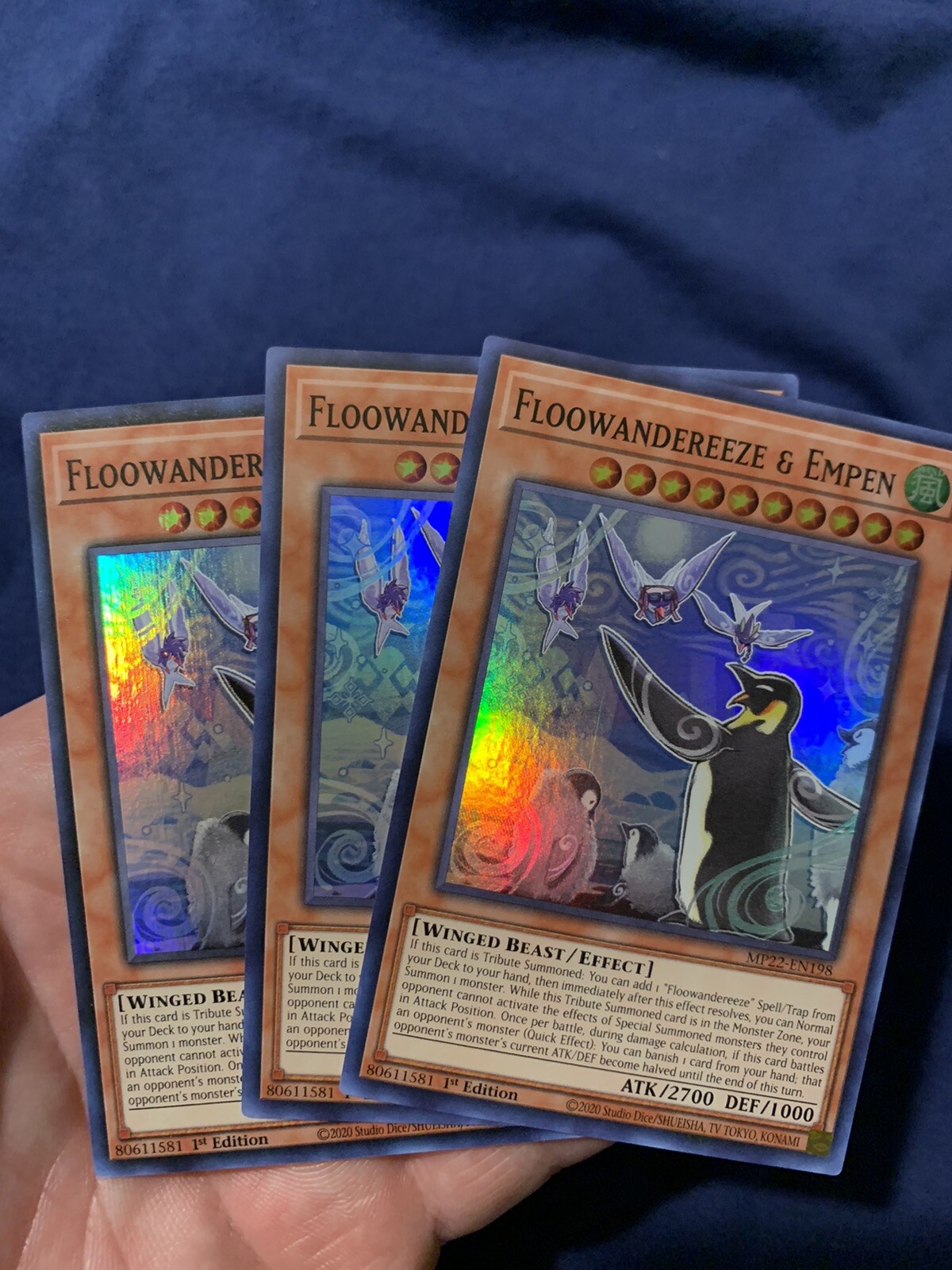 x3 Floowandereeze & Empen | MP22-EN198 | Super Rare | 1st Edition | Yu ...