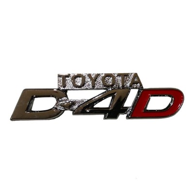 1 piece D4D chrome plated color Car logo, logo LOGO* TOYOTA D4D, size ...