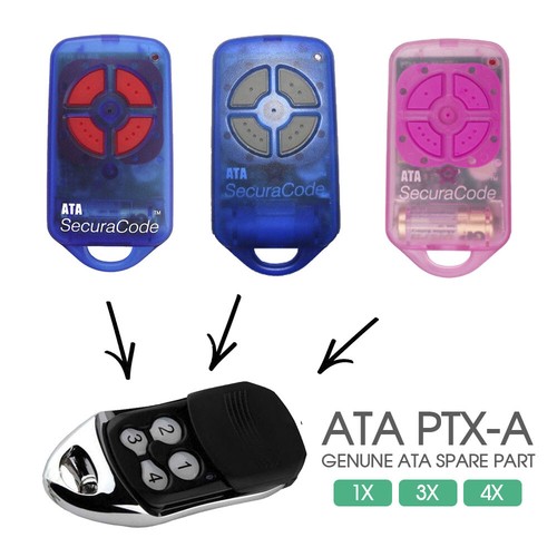 ATA remote control secure code compatible 1/3/4x garage/gate door ...
