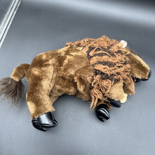 Folkmanis Bison Buffalo Full Body Hand Puppet 15" Plush Toy Retired ...