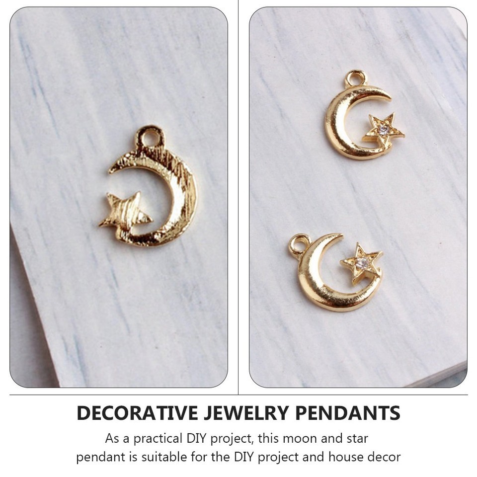 40 Pcs Charms for Jewelry Making Key DIY Accessories Chain Pendants ...