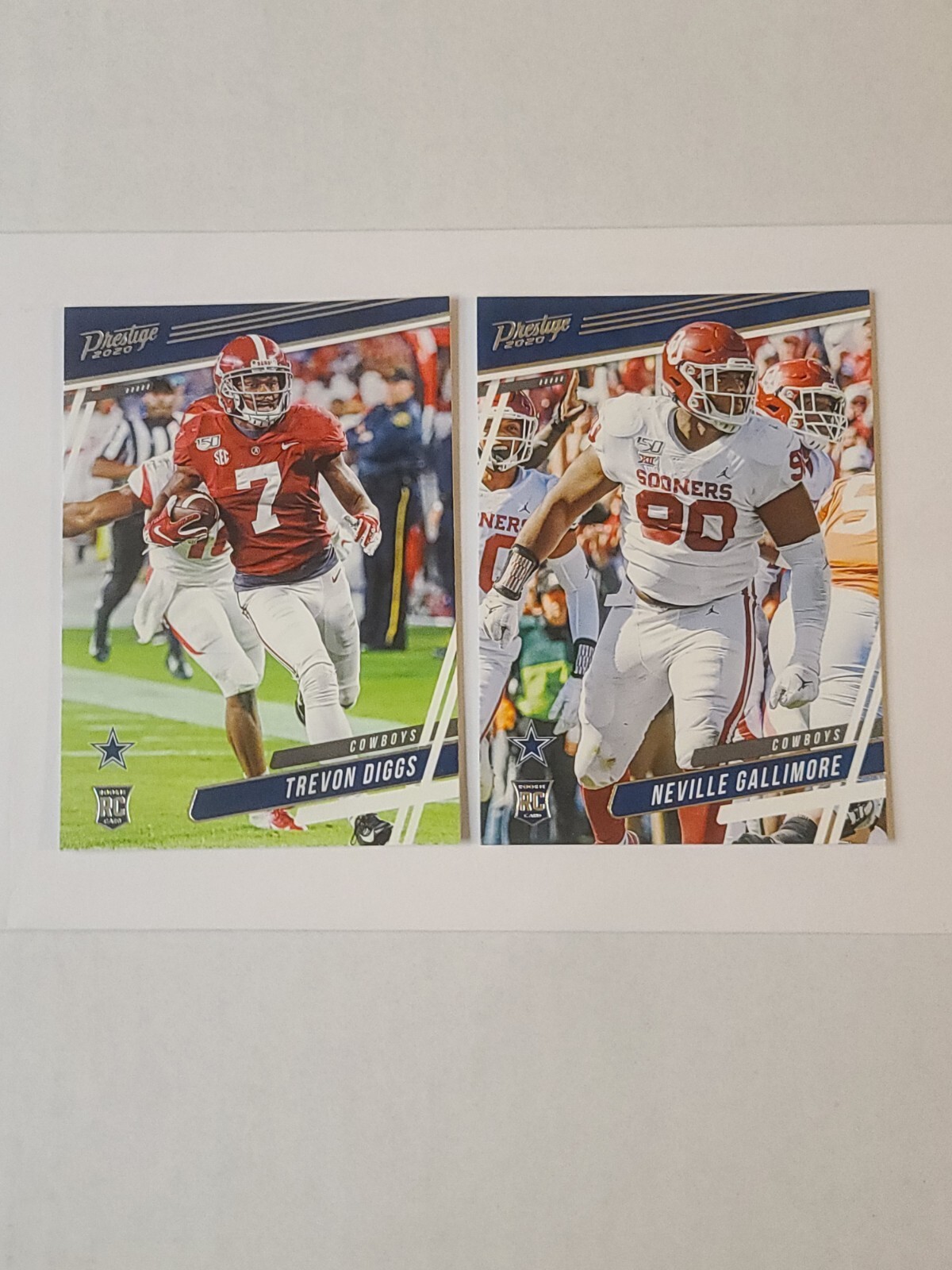 2020 Panini Prestige Football Trevon Diggs And Gilmore Rookies Dallas ...