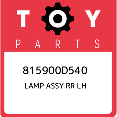 815900D540 Toyota Lamp assy rr lh 815900D540, New Genuine OEM Part | eBay