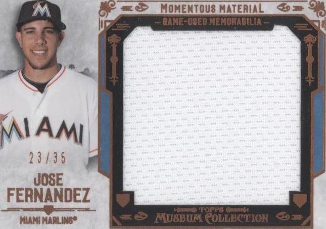 2015 Topps Museum Collection - Momentous Materials Jumbo Relics Jose ...
