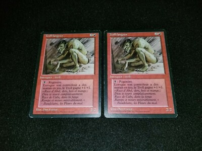 MTG 1x Revised red rare HP French FBB Sedge Troll - Reserved List | eBay