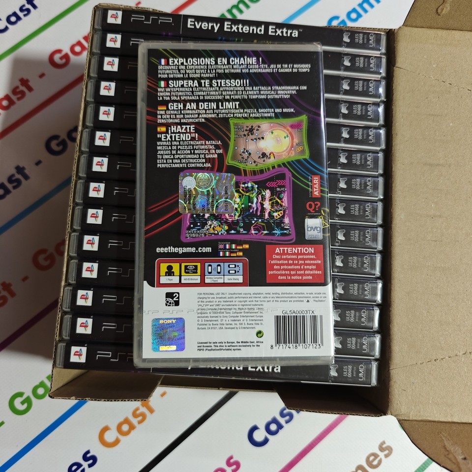 PSP BOX 15 PCS EVERY EXTEND EXTRA PAL FR ESP DE ITA NUOVI SIGILLATI NEW ...