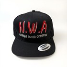 NWA Straight Outta Compton SnapBack Hat Black & Red New, Easy E, Ice ...