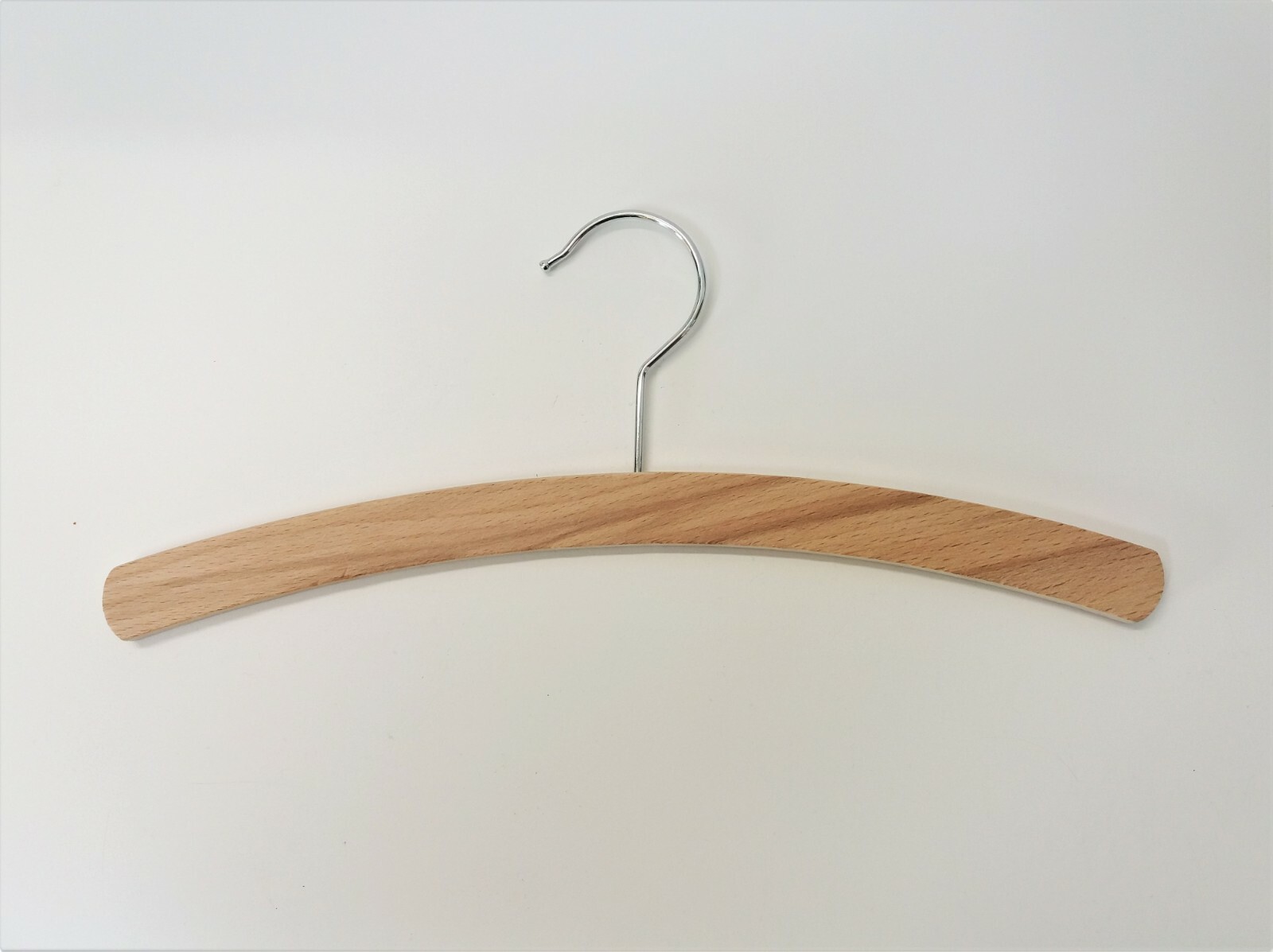 30cm & 34cm Beech Crescent Hangers Waxed Finish, Set of 10. | eBay UK