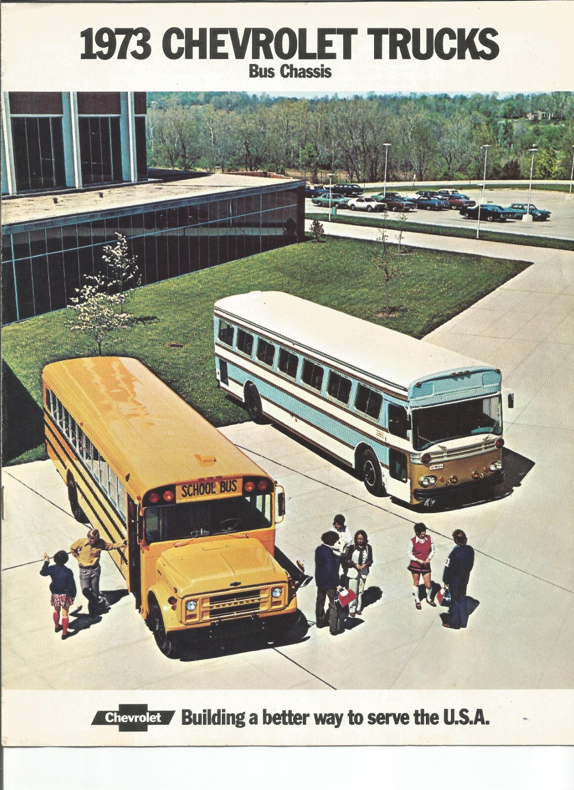 Original 1973 Chevrolet Bus Chassis and Truck dealer sales brochure ...