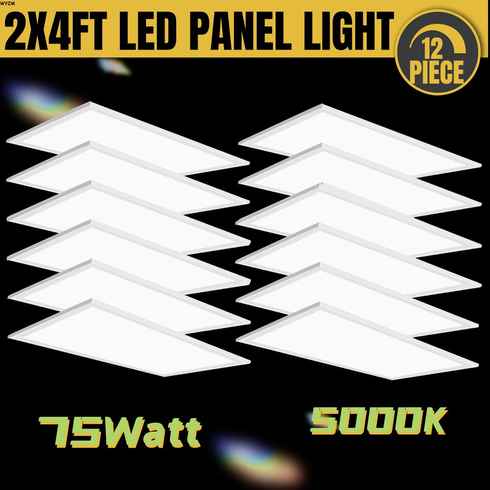 2x4Ft Ultra Slim Recessed LED Flat Panel Ceiling Spot Lights Spotlight ...