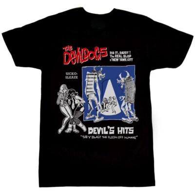 Vintage Devil Dogs Devil's Hits Heavy Cotton Black S-234XL Unisex Shirt ...