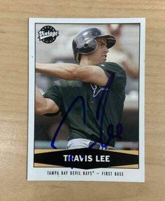 TRAVIS LEE TAMPA BAY RAYS SIGNED AUTOGRAPHED 2004 UPPER DECK CARD #150 ...