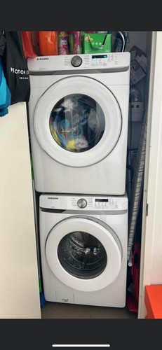 Samsung WF45T6000AW Front Load Washer Dryer and DVE45T6000W Dryer ...