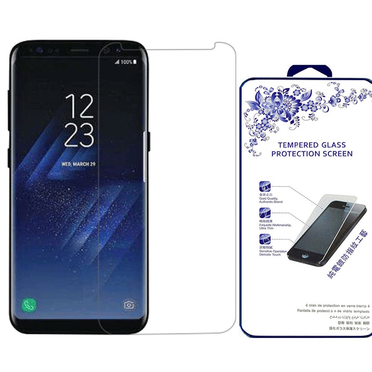 Premium Tempered Glass Screen Protector For Samsung Galaxy S8 | eBay