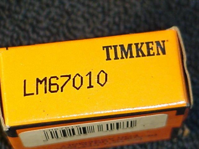 Timken LM67010 Tapered Roller Bearing Cup New In Box! | eBay